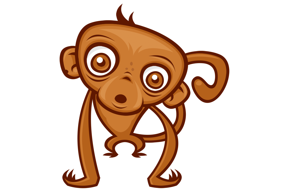 Monkey Cartoon, an Animal Illustration by Schwegel Illustration