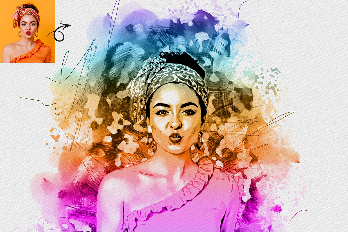 Stylish Ink Art Photoshop Action