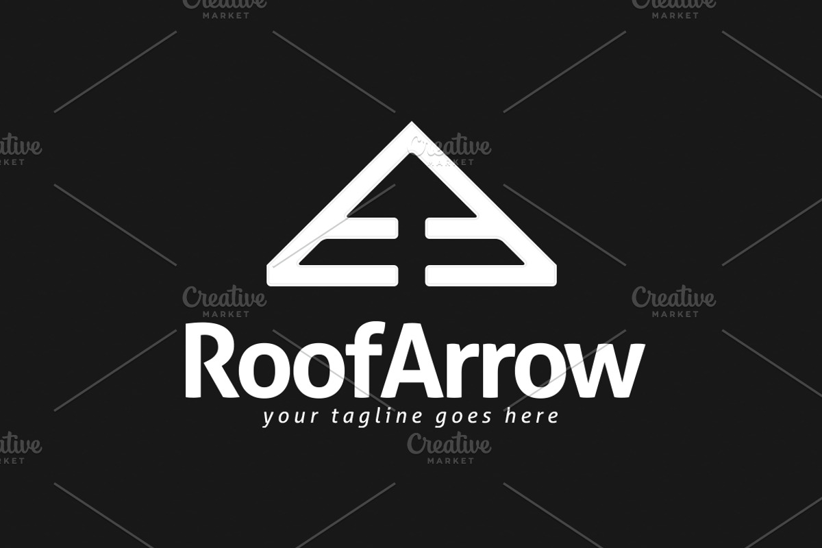 Roof Arrow Logo Template, a Branding & Logo Template by PixaSquare