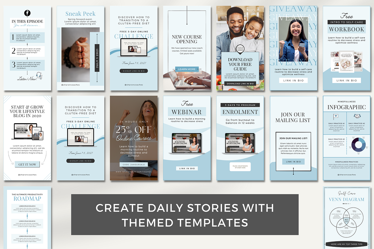 Instagram Story Template Canva, a Social Media Template by Designs by ...