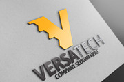 Versatech / V Letter Logo, a Branding & Logo Template by Josuf Media | Creative Market