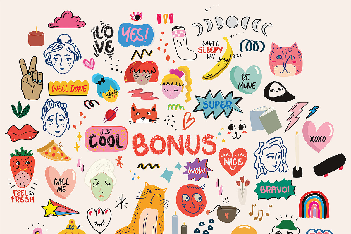 Penny & The Cherry Bomb, a Sans Serif Font by BlueRobinDesignShop