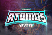 Atomos Display Typeface, a Sans Serif Font by edukka | Creative Market