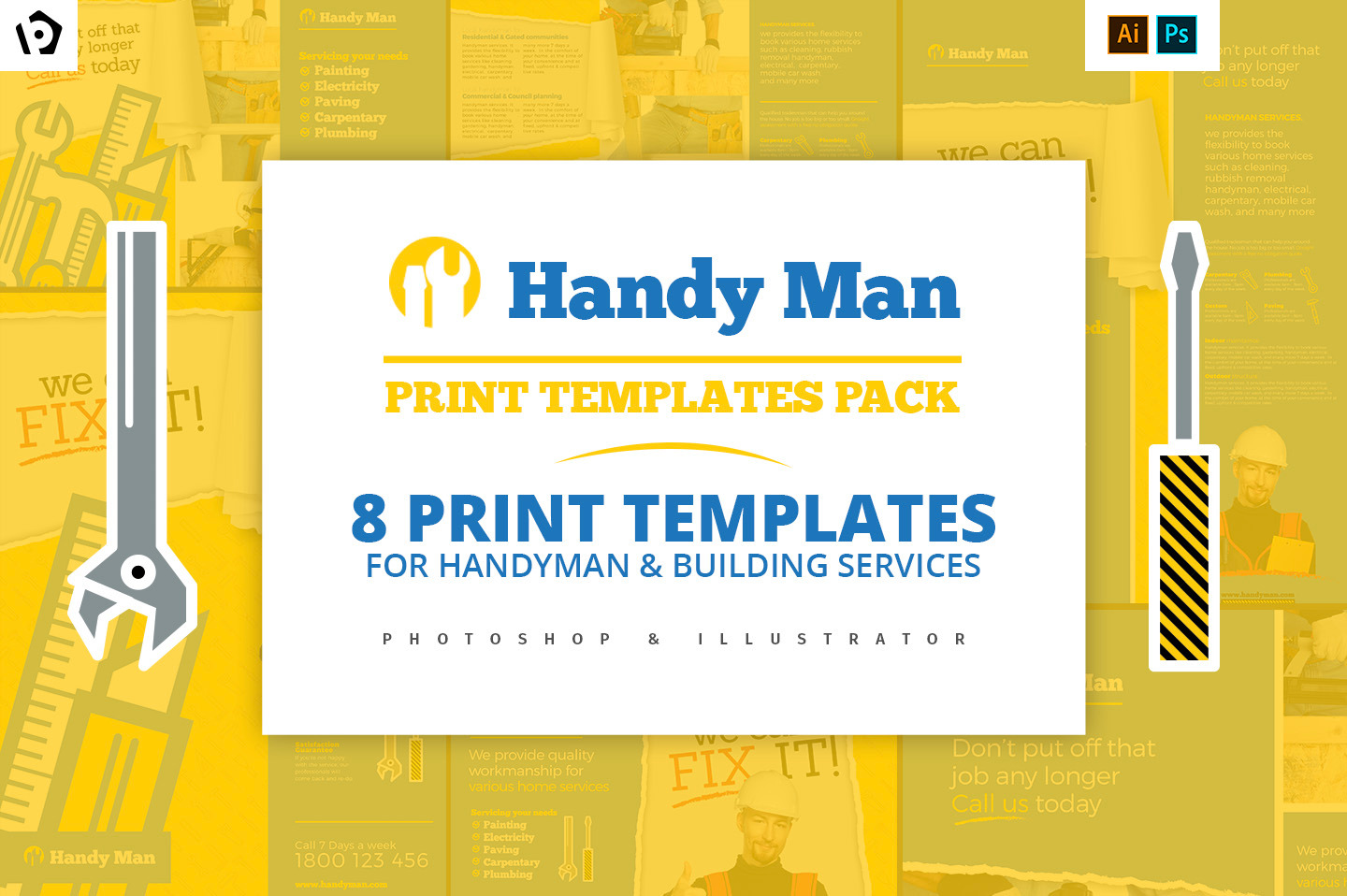 Handyman Templates Pack, a Templates & Theme by BrandPacks