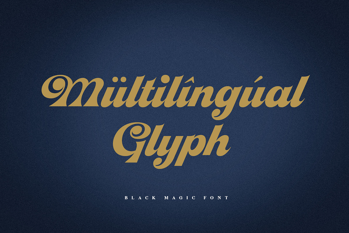 Black Magic Font, a Script Font by senzana