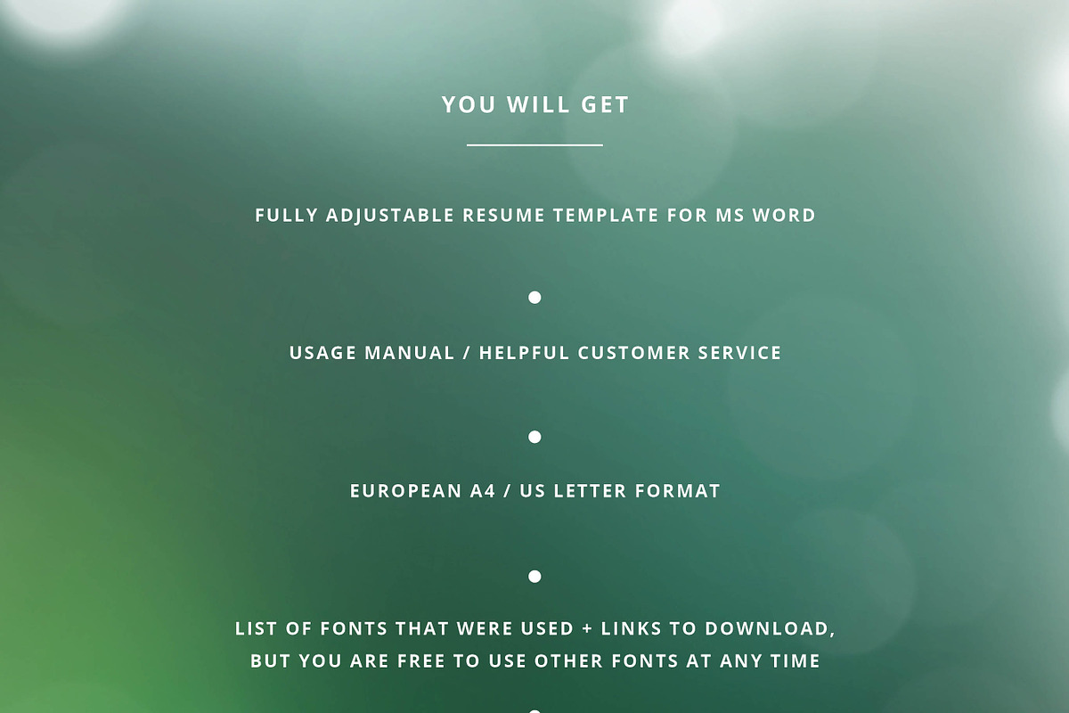 Resume / CV template - Susan, a Resume Template by Mellene Templates