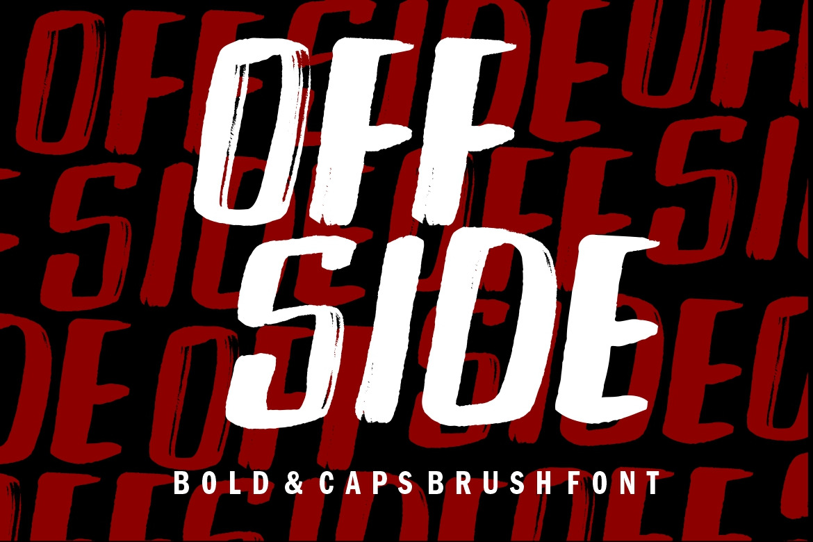 Off Side, a Handwritten Font by Burhan Afif