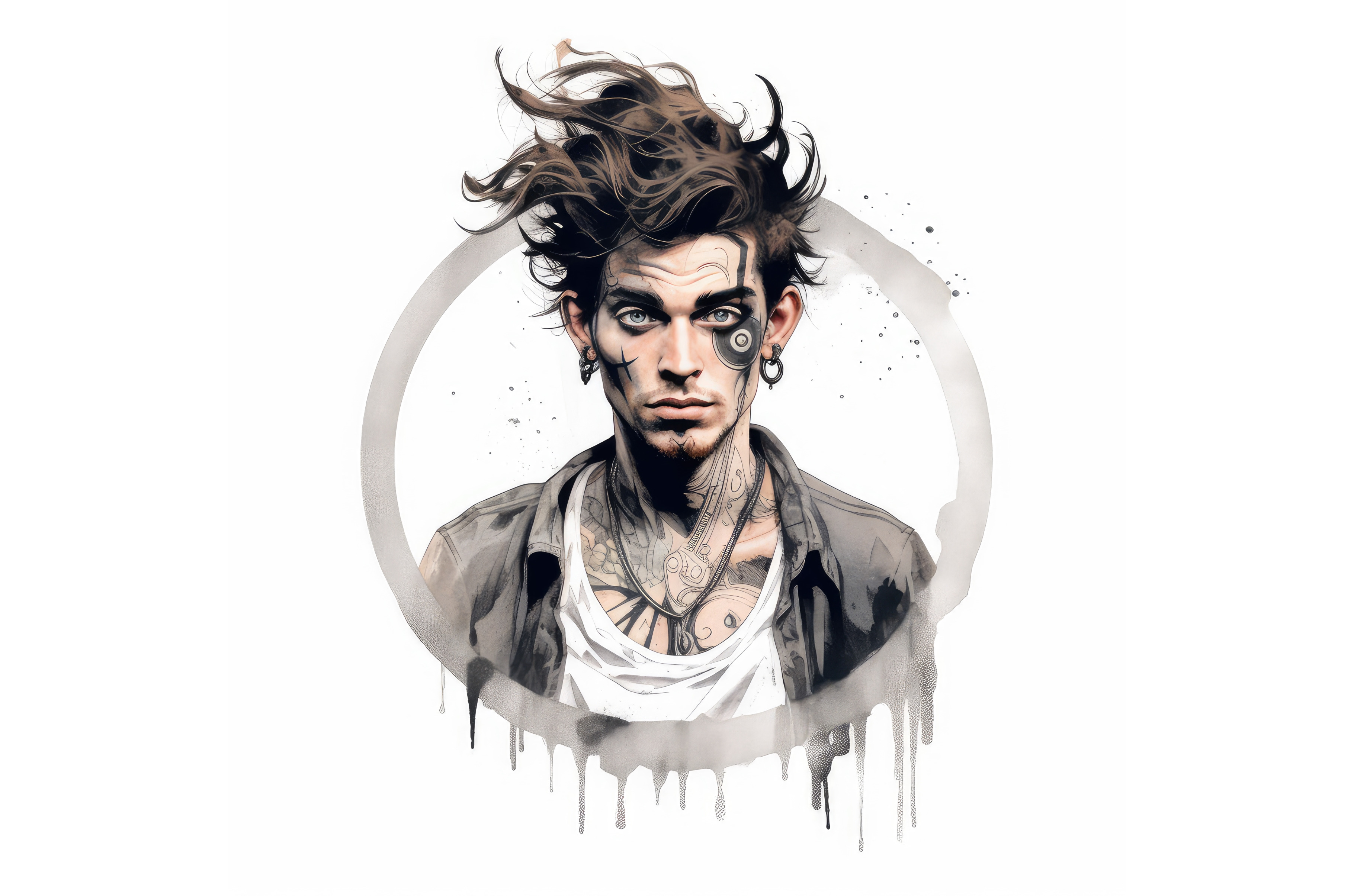 Rebellious male character photo, a Person Photo by Aimagenarium