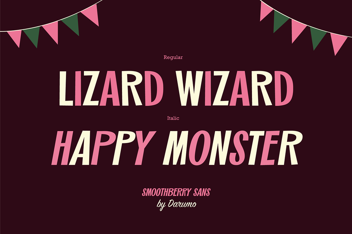 SmoothBerry | Playful Retro Font, a Sans Serif Font by Darumo Shop