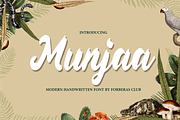 Munjaa | Modern Handwritten, a Script Font by Forberas Club