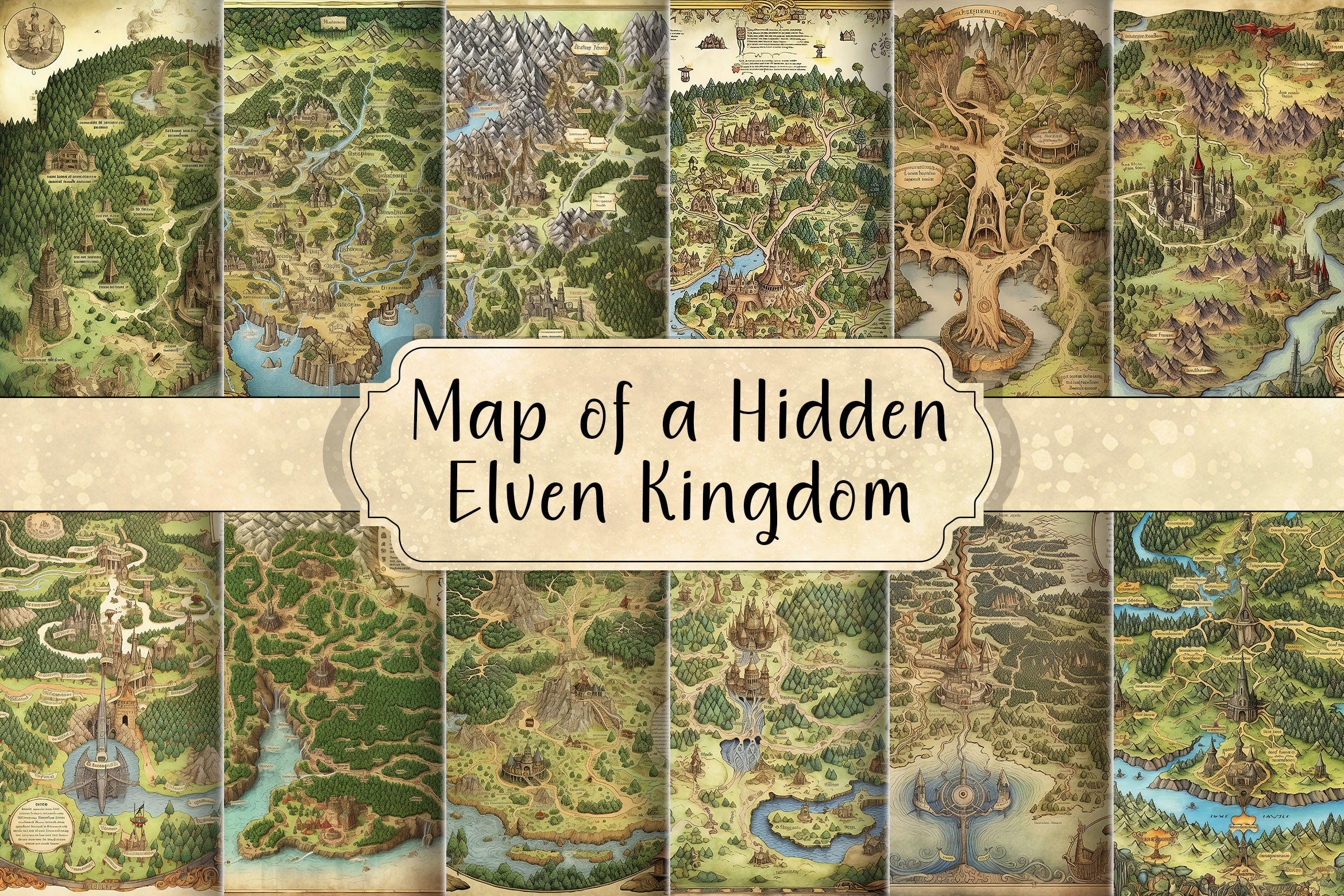 Map of a Hidden Elven Kingdom