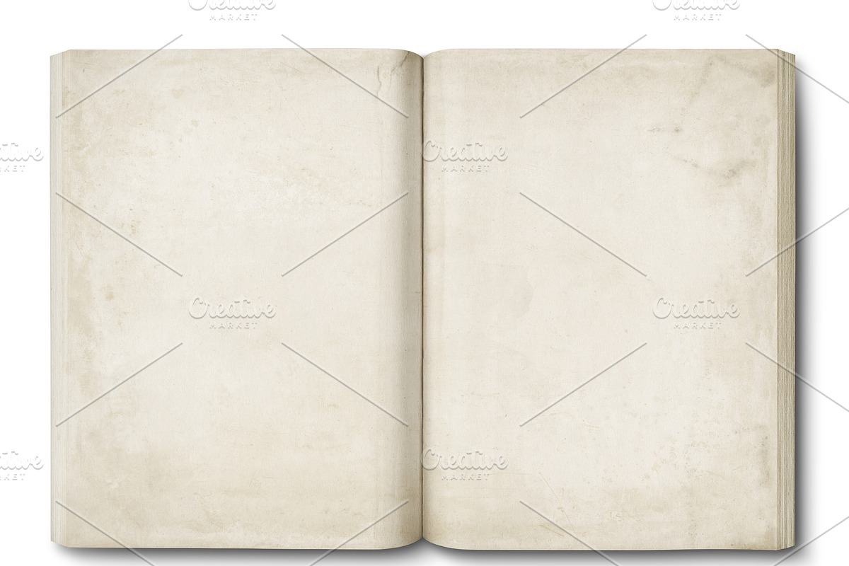 Old stained open book, a Texture Graphic by GoodGoods | Creative Market