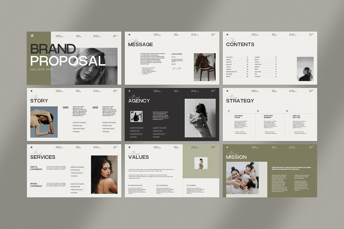Brand Proposal Presentation Template, a Presentation Template by evgenystudio