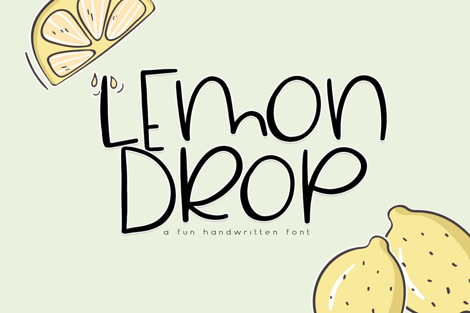 Lemon Drop - Fun & Quirky Font, a Script Font by KA Designs