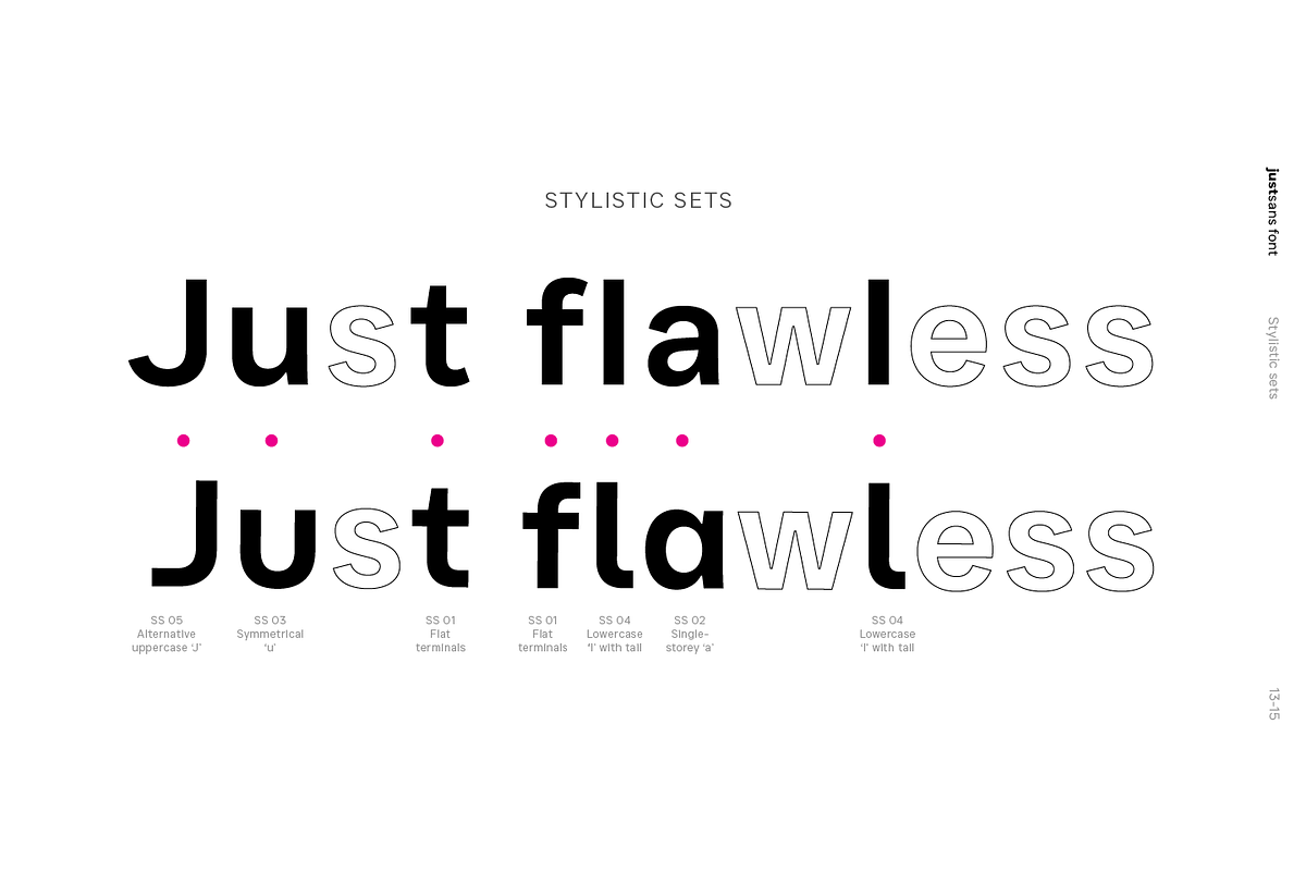 JUST Sans Clean Modern Minimal Font