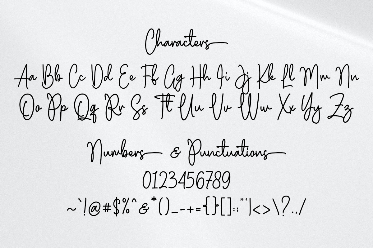 Monoline | Signature Handwriting font