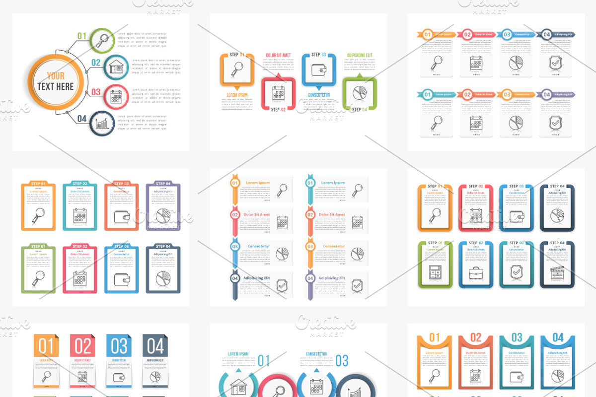 35 Infographic Templates Bundle, a Templates & Theme by PixMarket ...