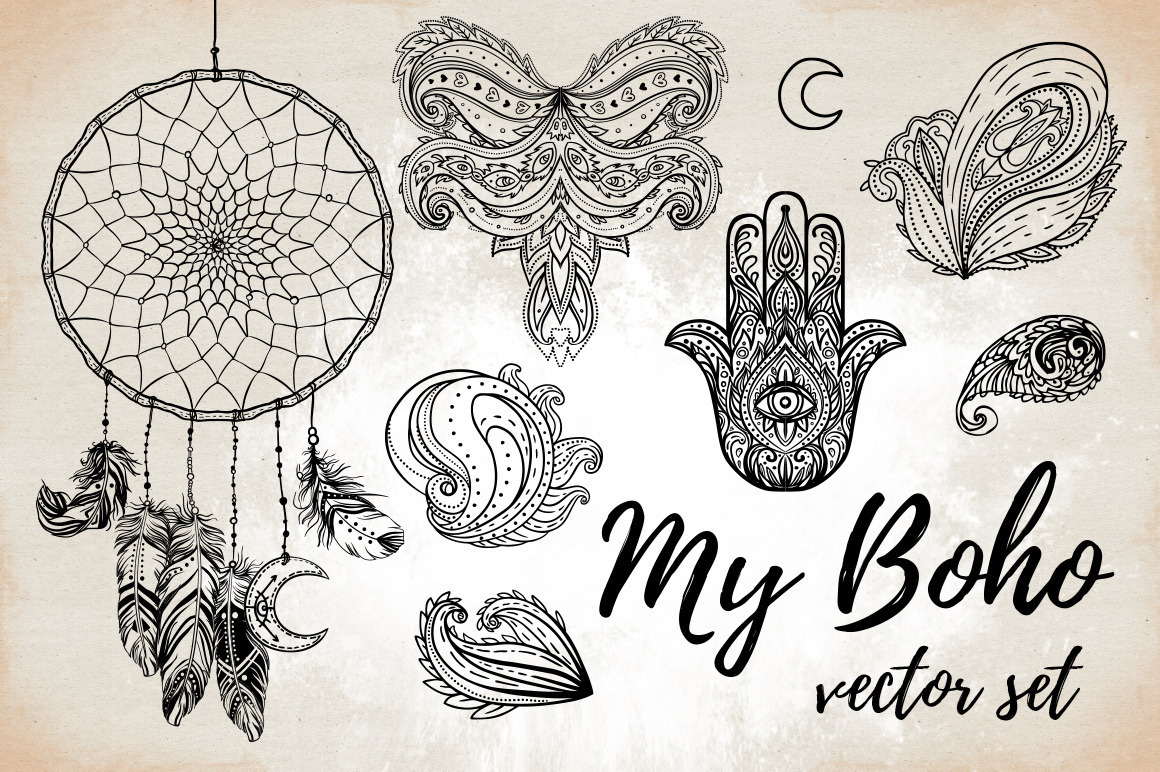 My Boho Set:, an Object Graphic by Varvara Gorbash