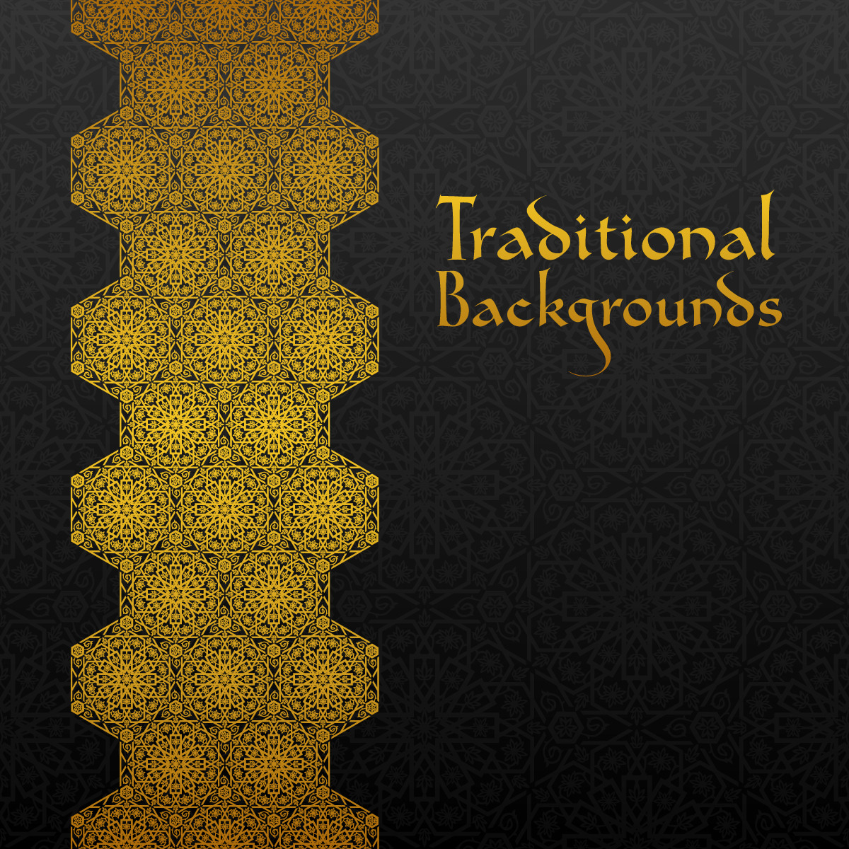 Traditional Backgrounds, a Decorative Illustration by Absent A ...