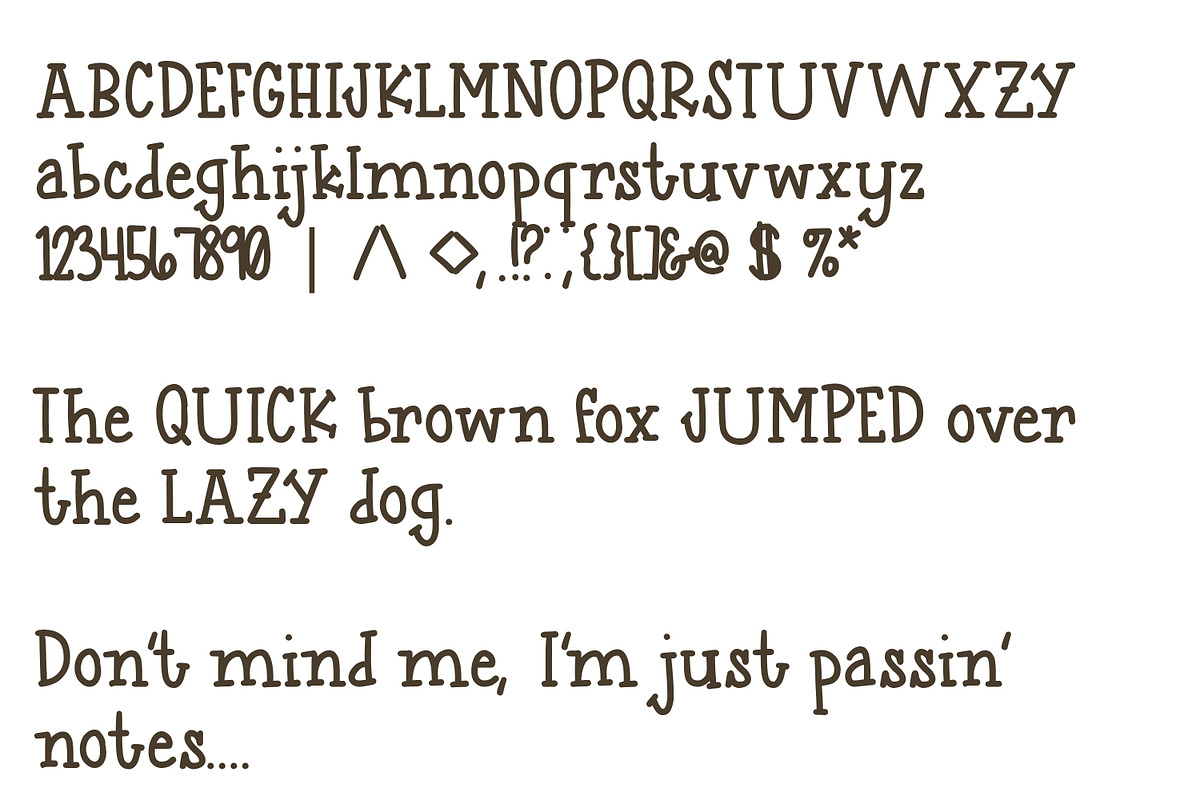 Passing Notes, a Serif Font by Sunkissed Minimalist
