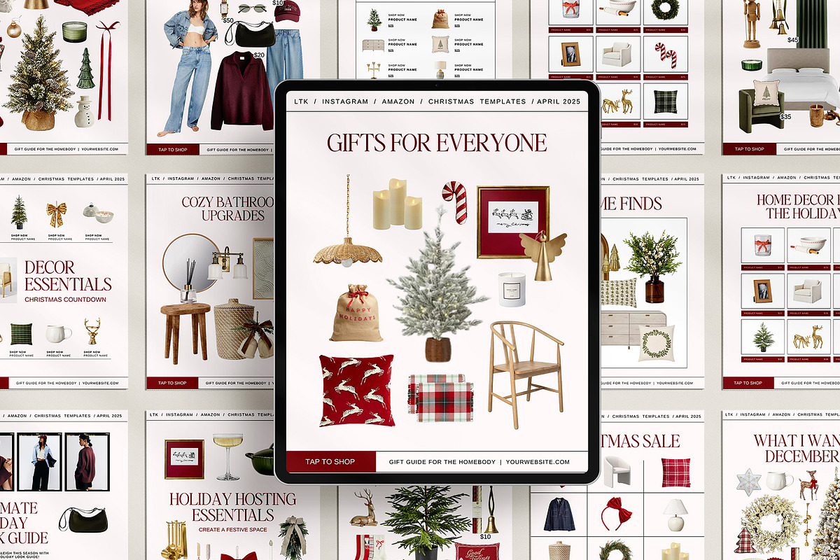 40 Christmas LTK Canva Template | Amare Creative