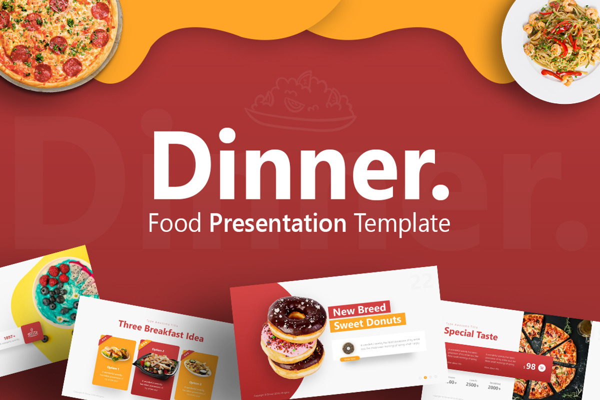 Dinner - Food Presentation Template, a Presentation Template by ...