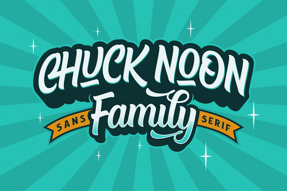 Chuck Noon Family, a Sans Serif Font by Twicolabs Fontdation