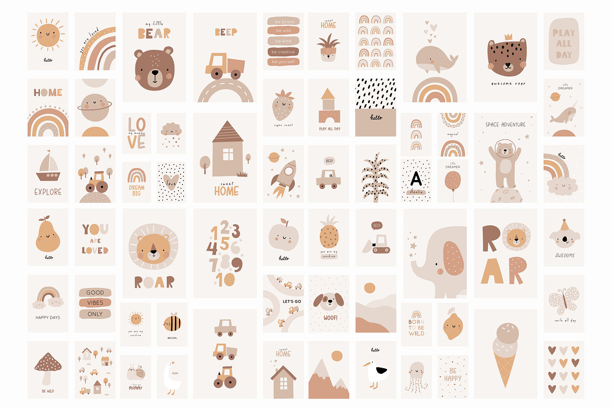 Boho posters - cute collection