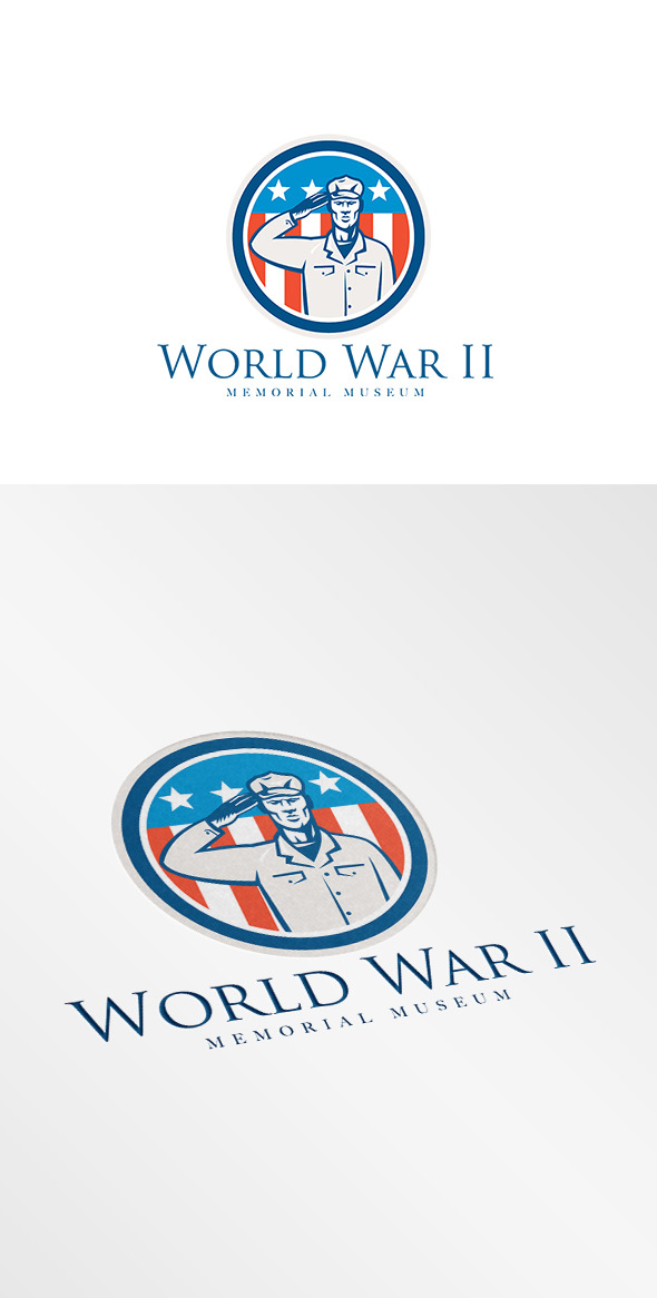 World War II Memorial Logo, a Branding & Logo Template by patrimonio