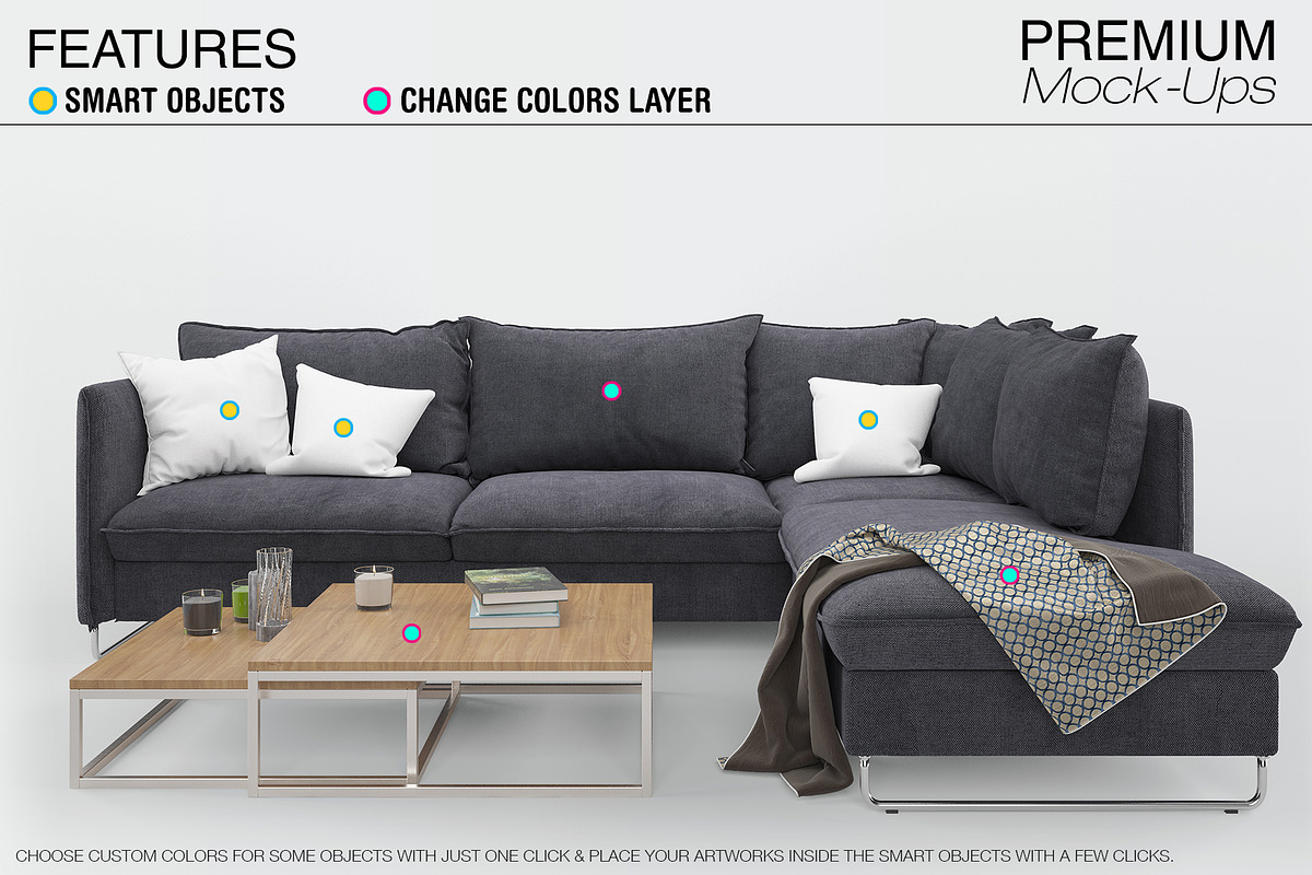 Pillow Mockups, an Advertising Mockup by mock-ups