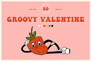 Groovy Retro Valentines day