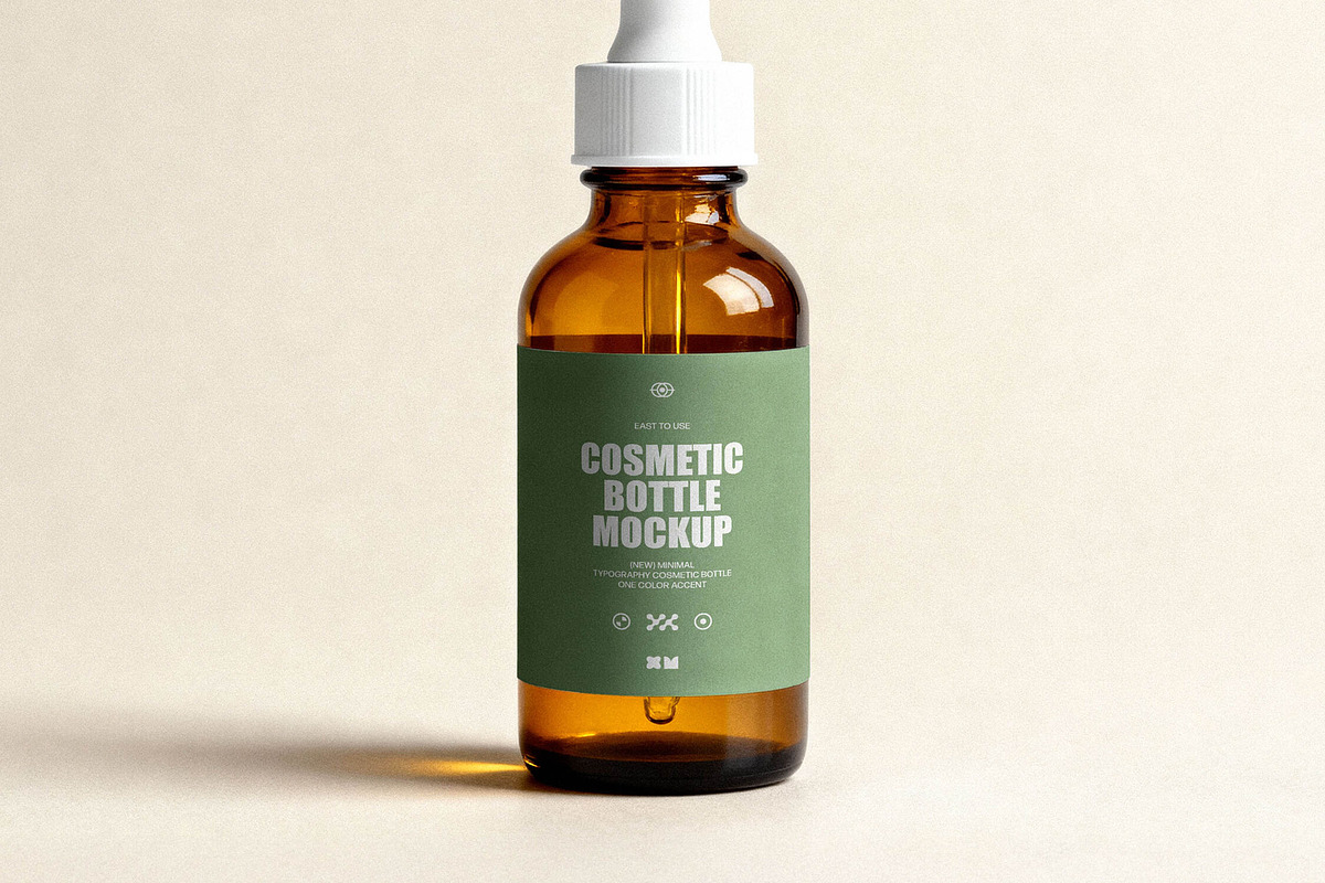 Serum Dropper Bottle Mockup, a Packaging Mockup by Design Squad