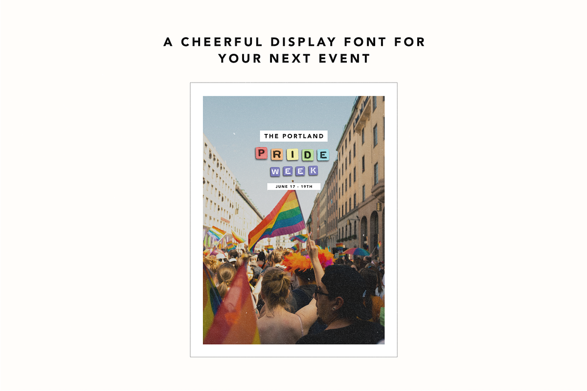 Color Letter Beads - Alphabet Font, a Font by Dynamo Ultima
