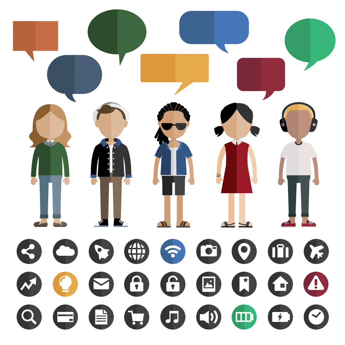 People Lifestyle Contemporary Icon, a Person Illustration by rawpixel