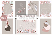 WOODLAND ANIMALS Fall Forest Mood, an Animal Illustration by ArtOLB
