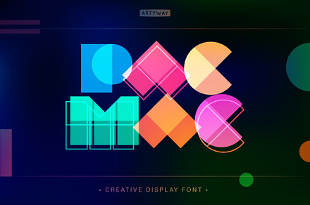 Isometric font. 3d geometry | Symbol Fonts ~ Creative Market