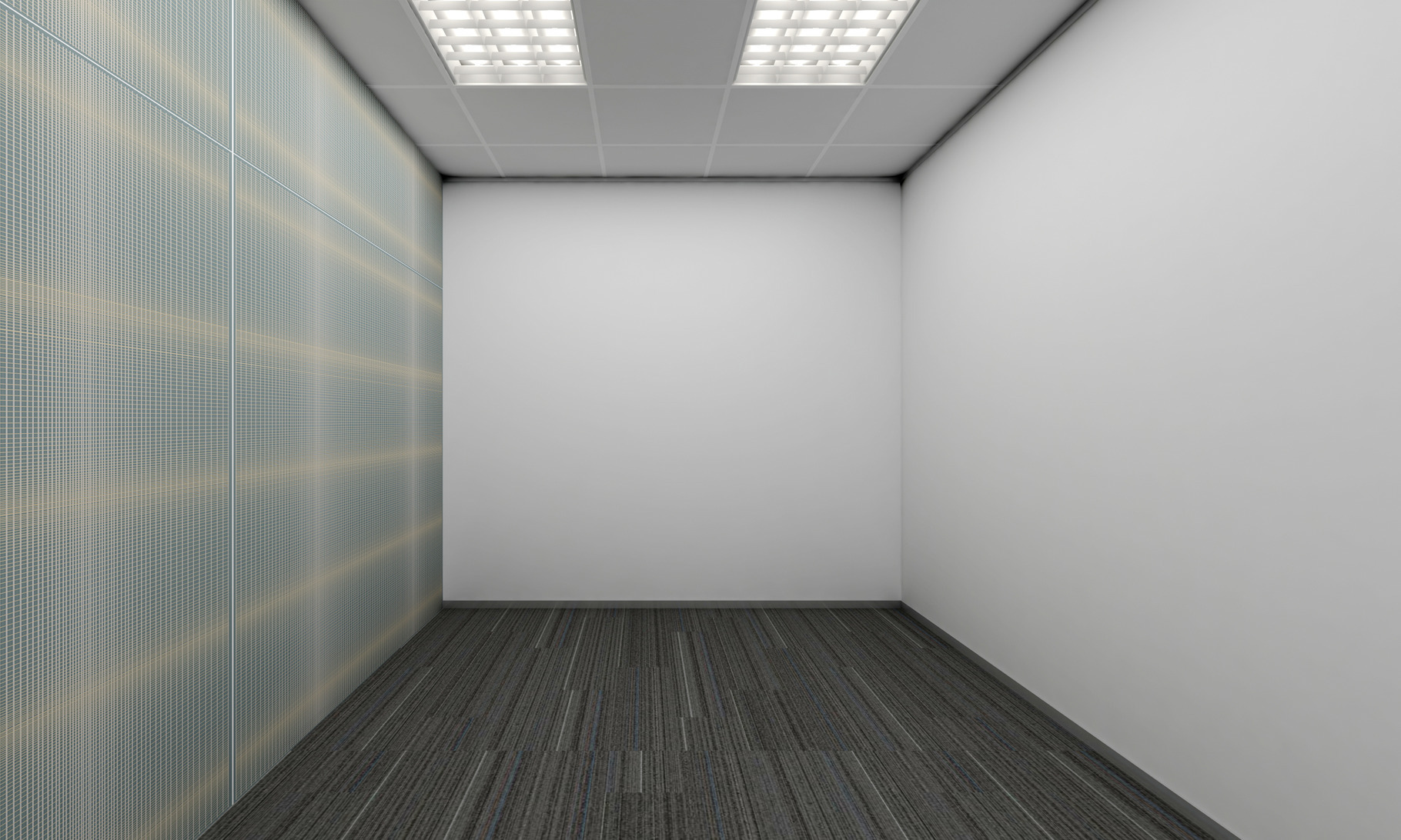 Modern Empty Room, 3D render interior design, mock up illustration, a ...