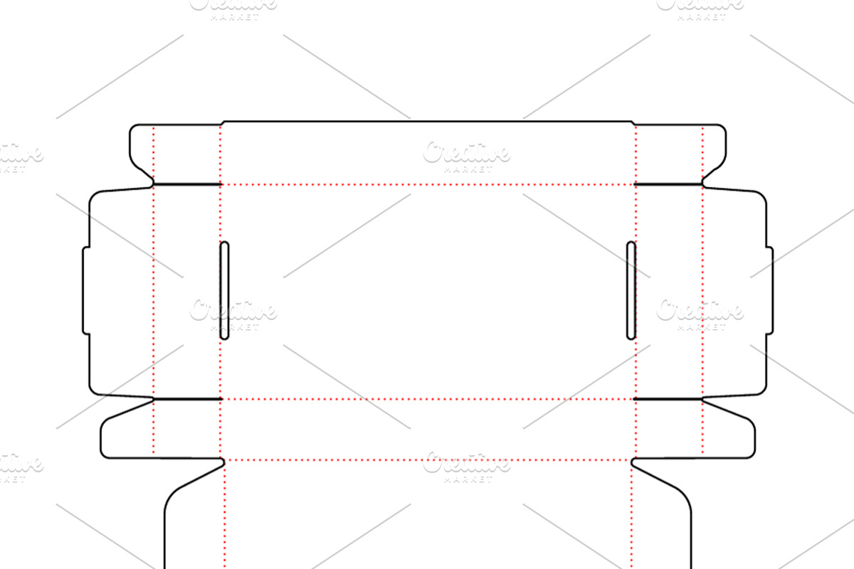 Simple packing box scheme template, an Object Graphic by BestPics ...