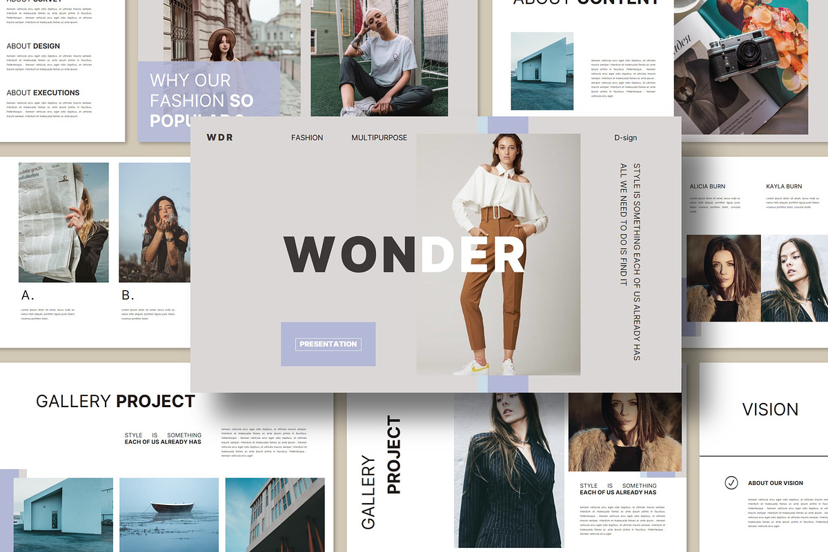 Wonder - Powerpoint, a Presentation Template by lectrathink
