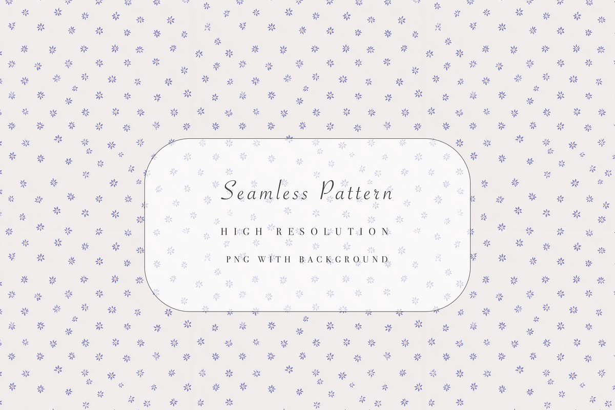Lavender Star Seamless Pattern PNG