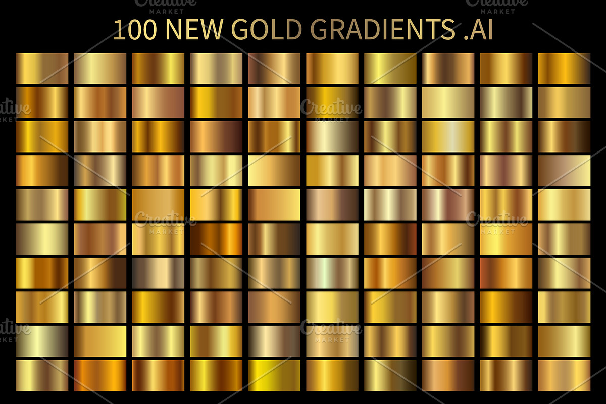 100 New Gold Gradients
