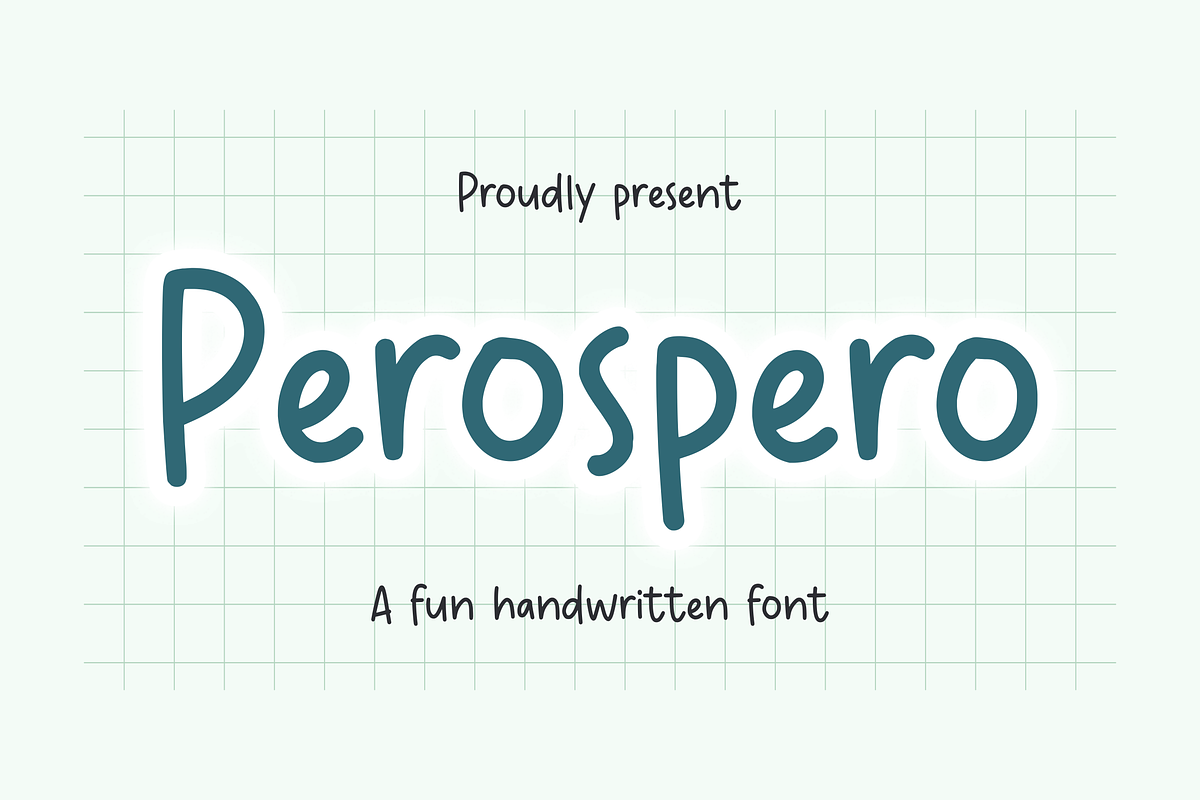 Perospero A Fun Handwritten Font, a Font by Allouse Studio