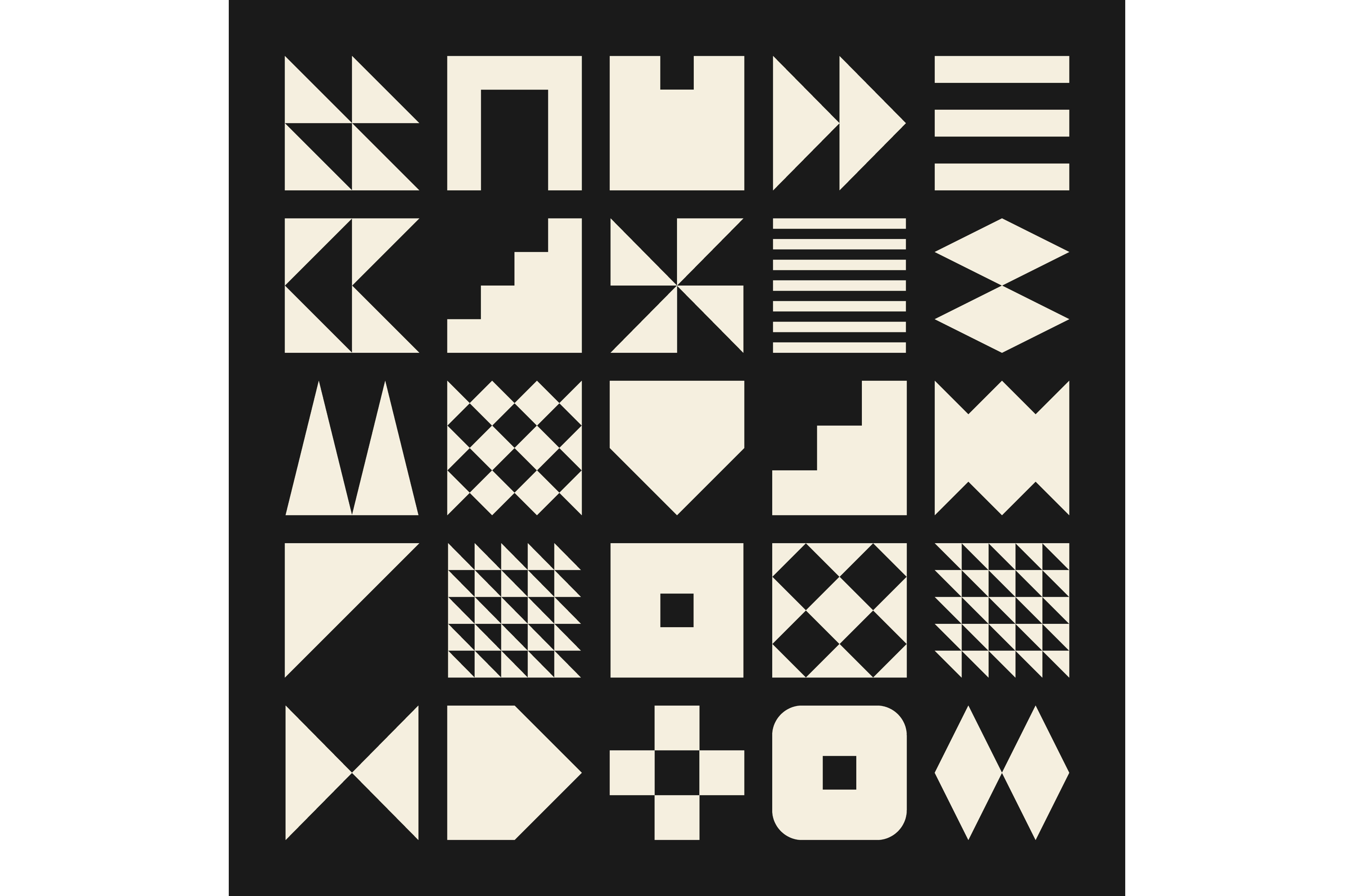 Brutalist geometric shapes, colorful, an Illustration by 32pixels