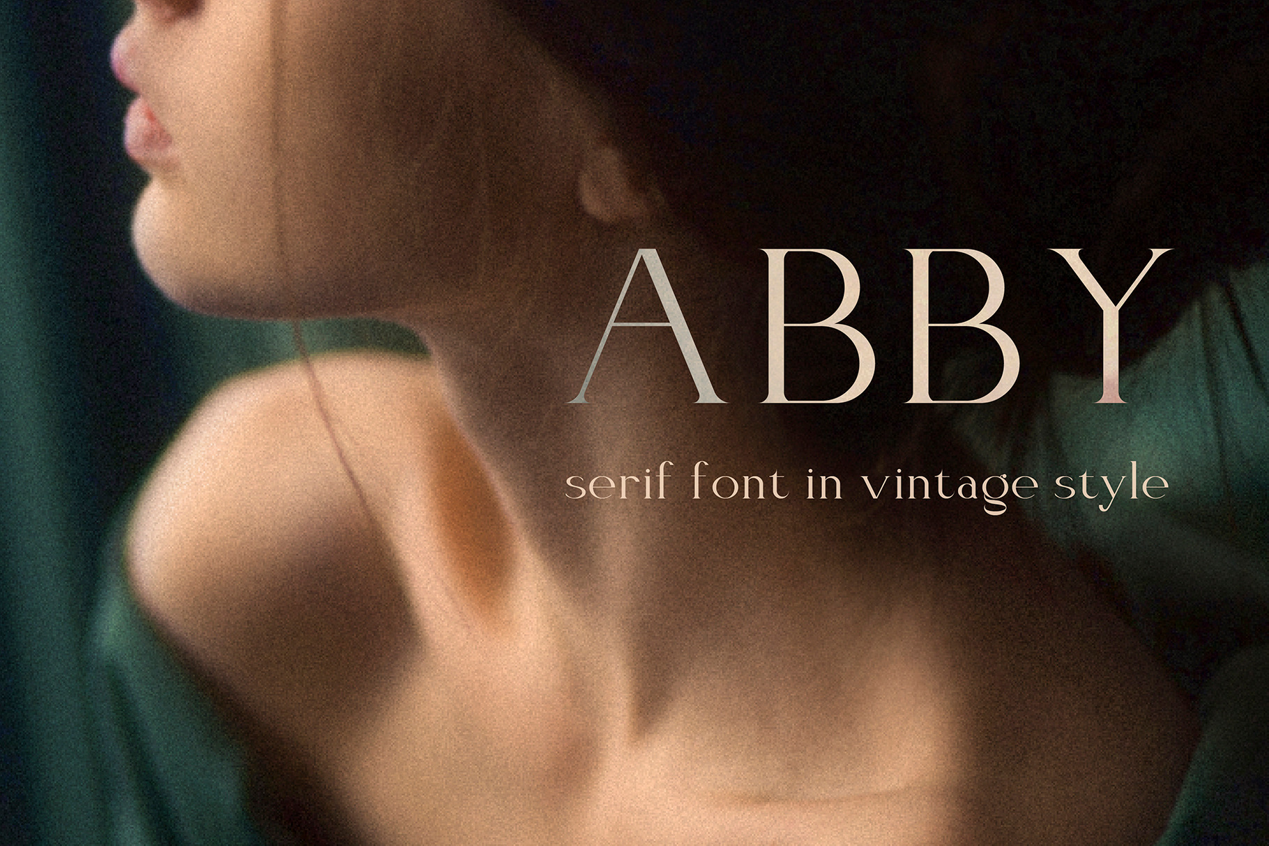 Elegant font Abby, a Serif Font by Anastasia Cooper