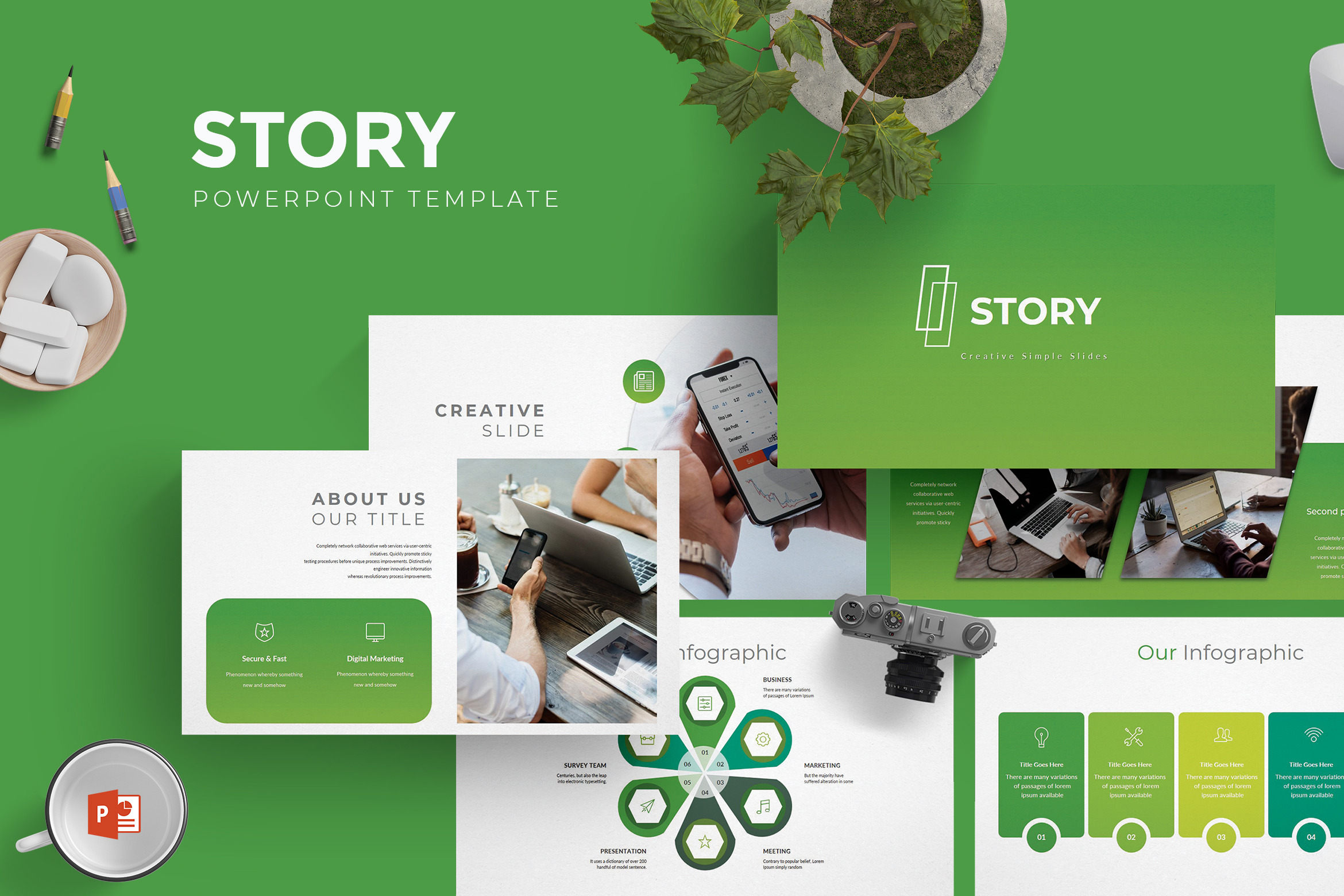 Story - Powerpoint Template, a Presentation Template by AQR Studio