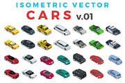 Vector Cars Isometric Flat style v.1, a Graphic by Sentavio