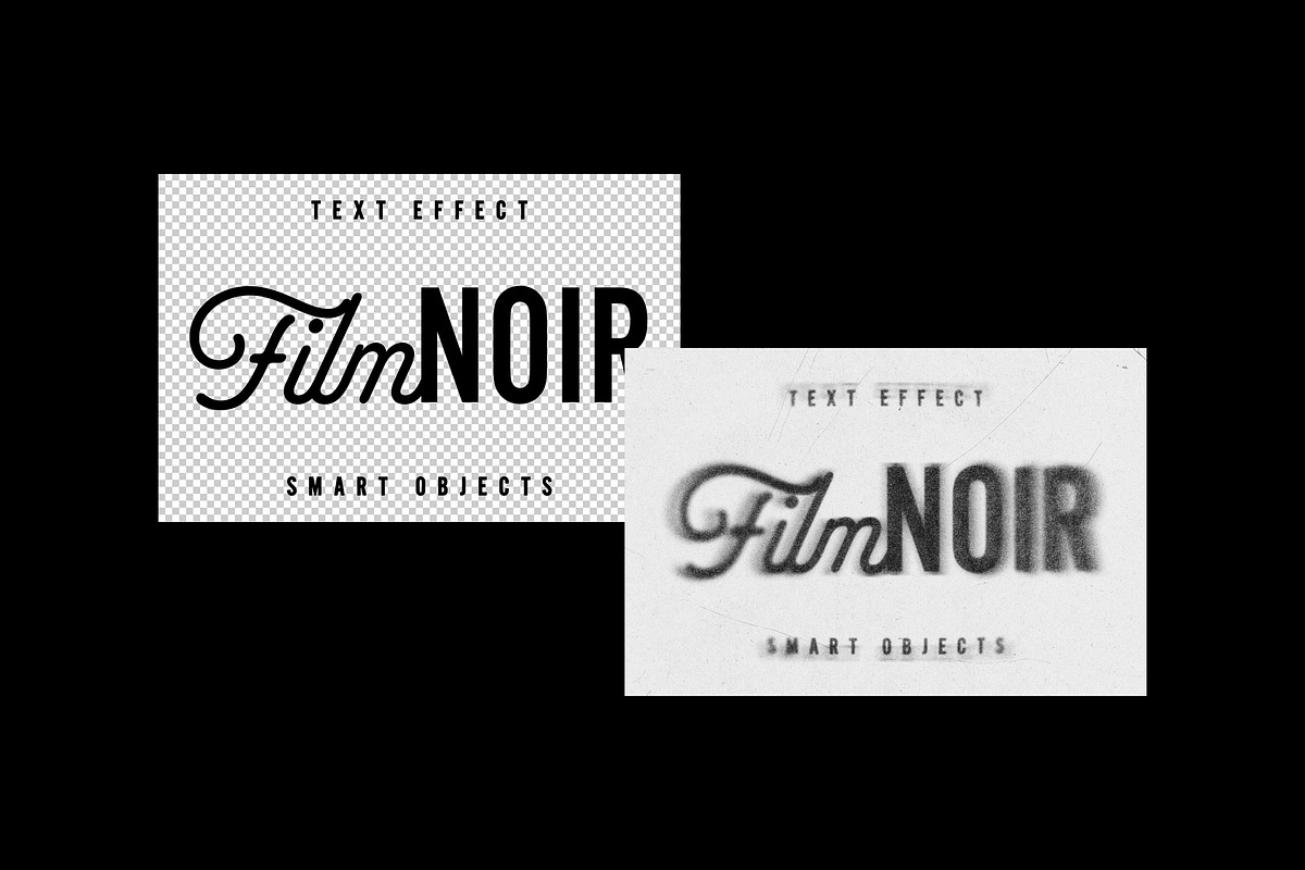 Film Noir Text Effect, a Layer Style Add-On by Design Squad