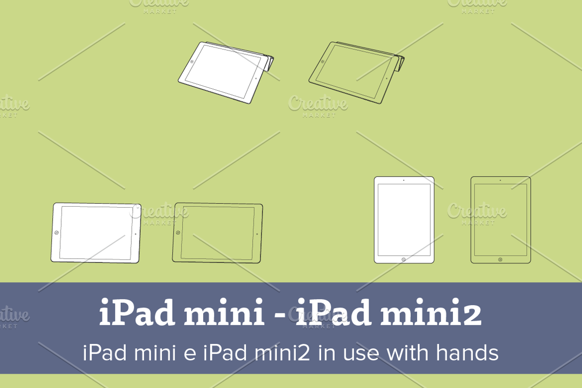 Bundle - Hands & devices collection, an Illustration by Vectorsbay