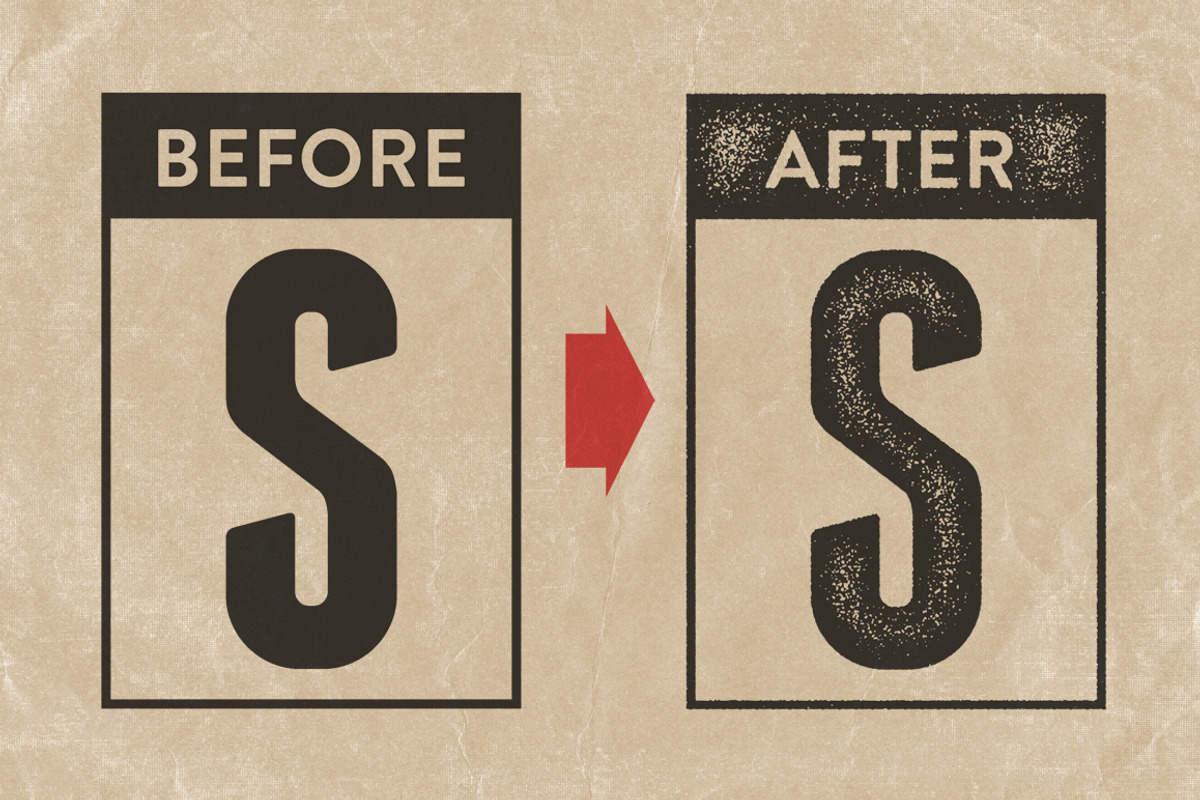 Letterpress Photoshop Effects, a Layer Style Add-On by DISTRICT 62 STUDIO