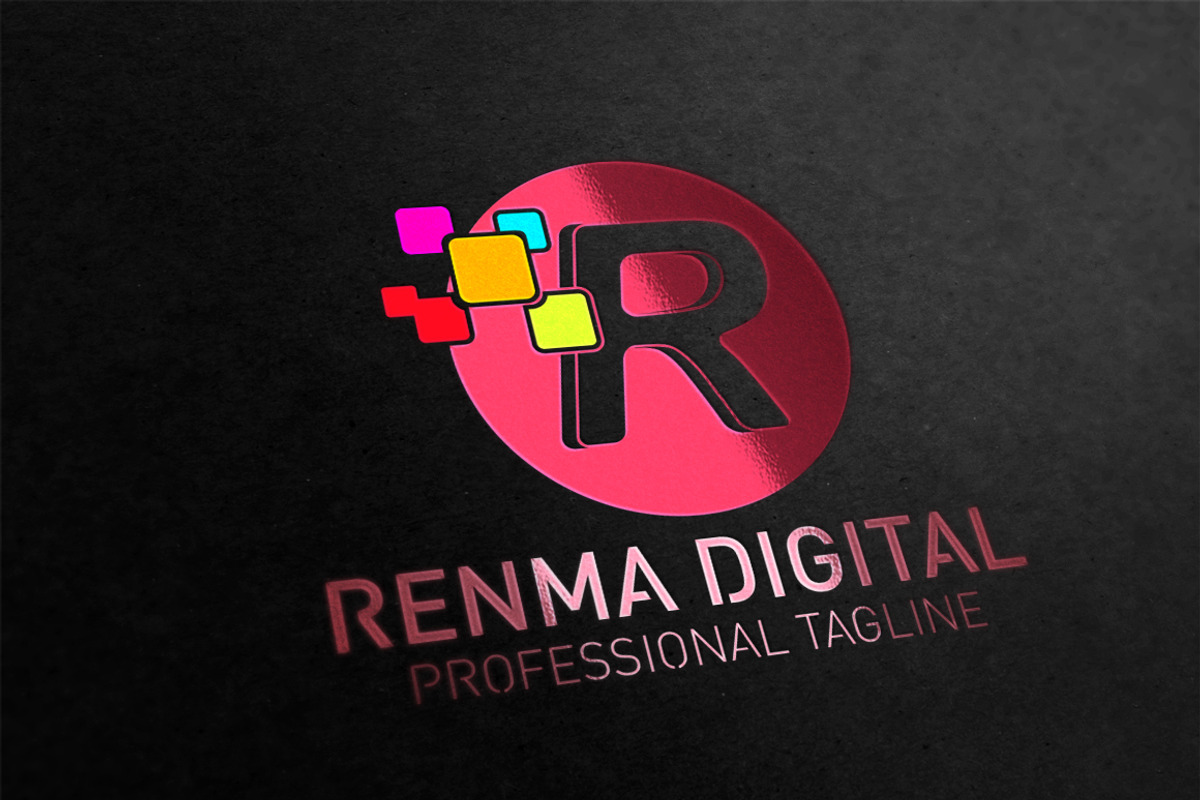 R Letter Digital Logo, a Branding & Logo Template by essegraphic